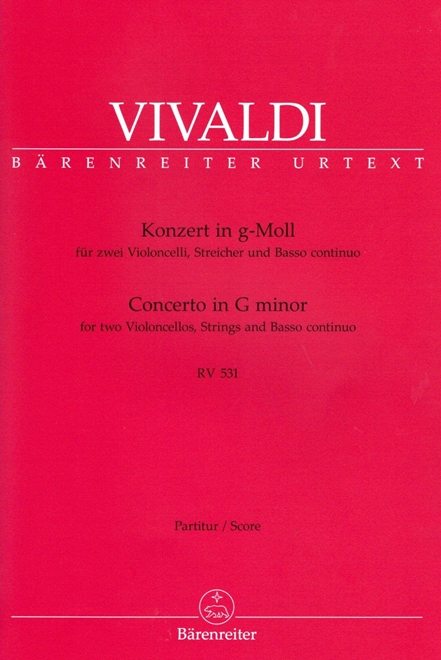 Vivaldi - Concerto em Sol menor para 2 violoncellos,2 violinos, viola e baixo continuo RV 531 ...