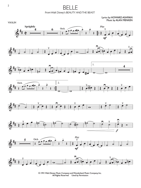 Trilhas Sonoras Da Disney para violino - Hal Leonard - Disney Movie ...