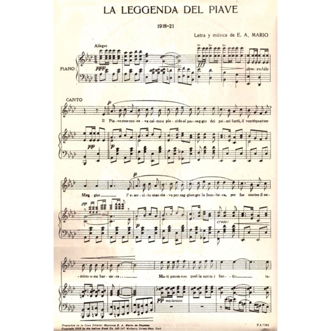 La Leggenda Del Piave Autori , Leggenda del Piave: la storia delle due ...