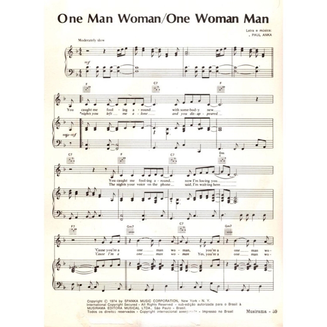 One Man Woman / One Woman Man (Edição Antiga) - One Man Woman / One ...