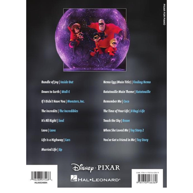 Pixar for piano - Piano Solo Songbook - Pixar for piano - Piano Solo ...