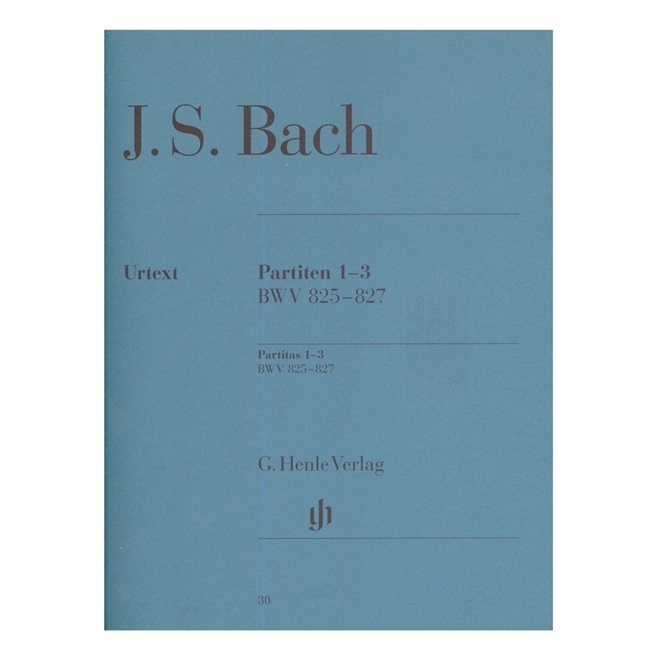 Partiten 1-3 - Bwv 825 - 827 - Urtext - Partitas para piano Bwv 825 - 827 de Johann Sebastian ...