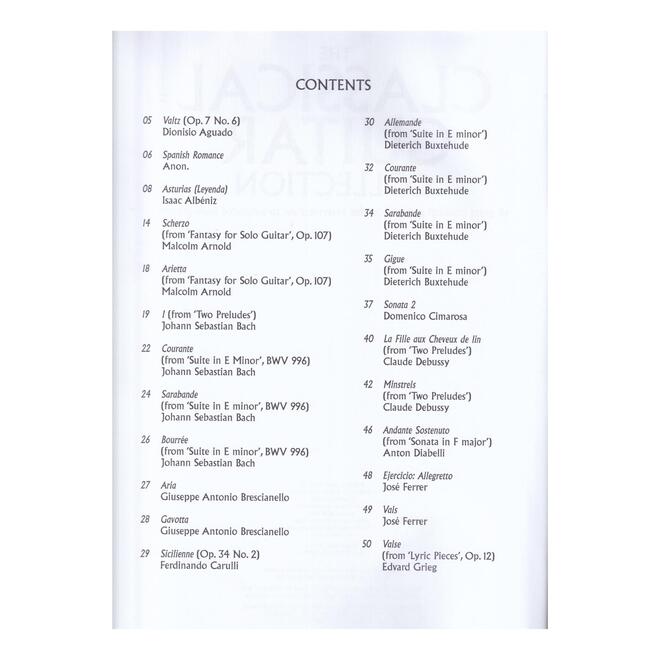 A coleção de guitarra clássica - Faber Music - The Classical Guitar ...