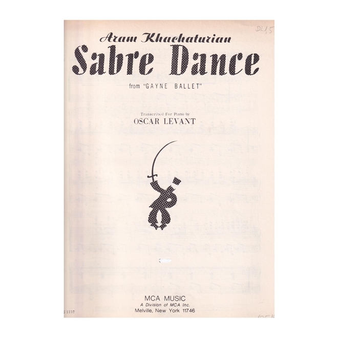 Sabre Dance From Gayne Ballet - Sabre Dance From Gayne Ballet - Mca Music Limited