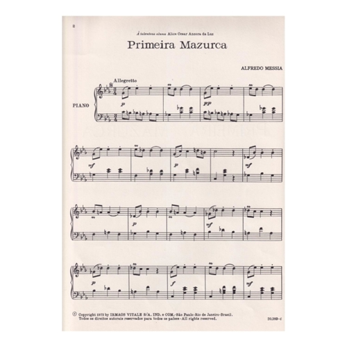 Primeira Mazurca - Primeira Mazurca - Vitale