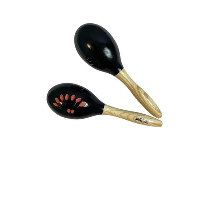 Maraca infantil de madeira PHX 21 cm (par) - Maraca infantil de madeira PHX 21 cm (par) - PHX