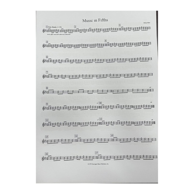 Philip Glass: Music In Fifths (Performance Score) - Music In Fifths ...