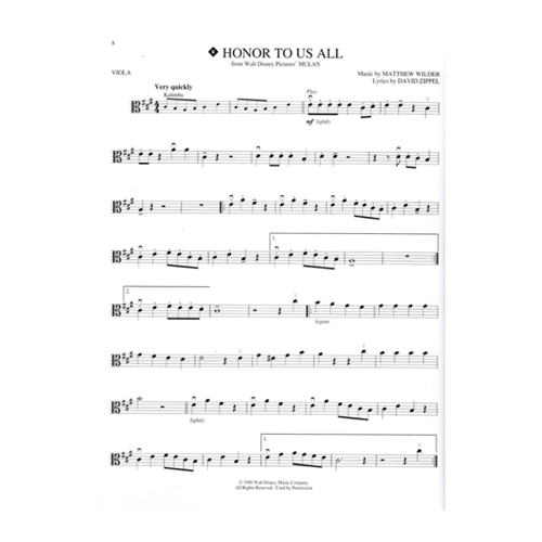 Disney Greats - Viola - Disney Greats - Viola - Hal Leonard