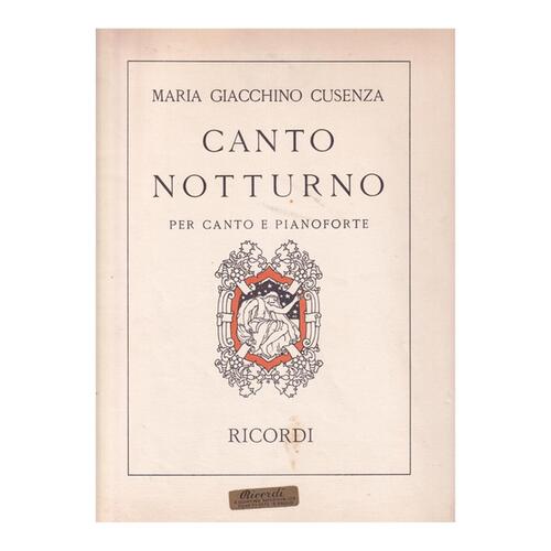 Canto Noturno - Canto Notturno - Ricordi