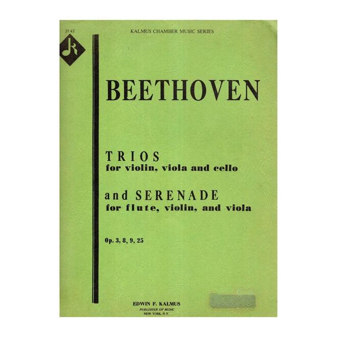 Trios para violino, viola e violoncelo - op. 3, 8, 9, 25, serenata para ...