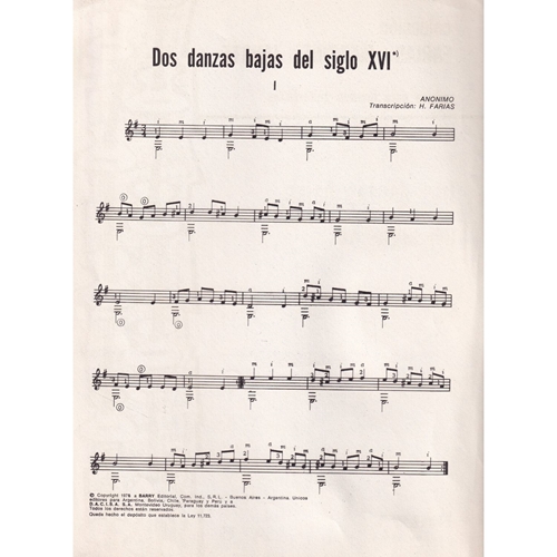 Dos Danzas Bajas Del Siglo Xvi - Dos Danzas Bajas Del Siglo Xvi - Barry