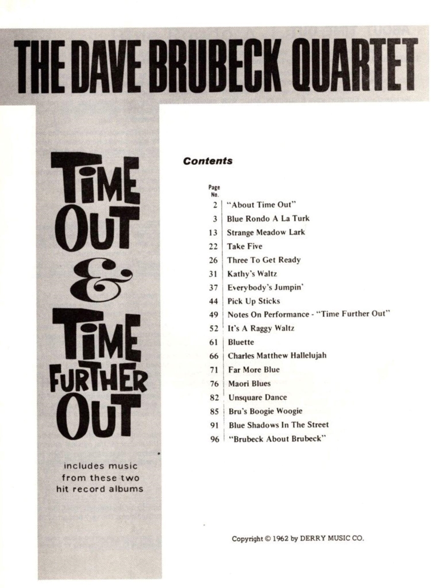 Time Out And Time Further Out - Dave Brubeck Quartet - Time out & Time ...