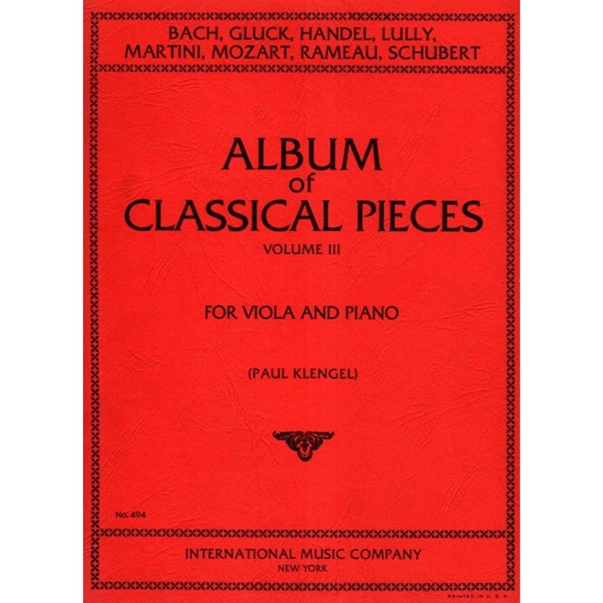 Album Of Classical Pieces - Vol.3 - Viola - Album Of Classical Pieces ...