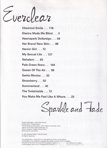 Everclear - Sparkle And Fade - Warner Bros - - Sparkle And Fade ...