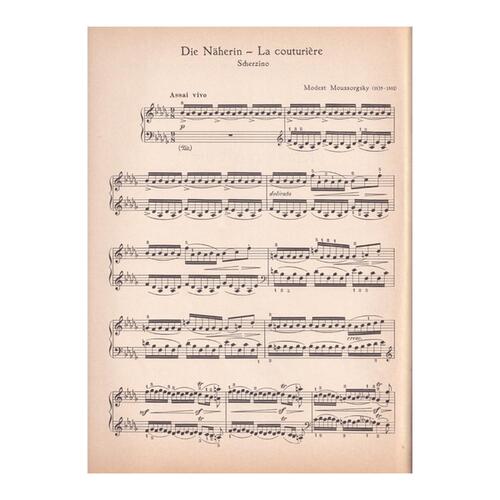 Moussorgsky peças para piano Pictures at an Exhibition: Promenade ...