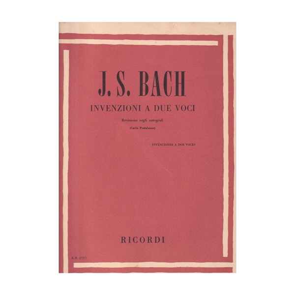 Invenção a duas vozes - Invenzioni a due voci - Ricordi