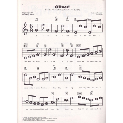 Oliver! - Ez Play Today 178 - Canções para teclado e vocal - Oliver ...