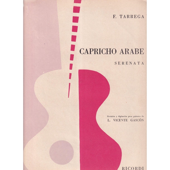 Capricho Arabe de Francisco Tarrega para Violão - Ricordi - Capricho ...