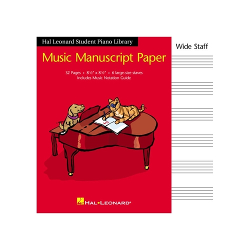 Music Manuscript Paper - Wide Staff - Music Manuscript Paper - Wide ...