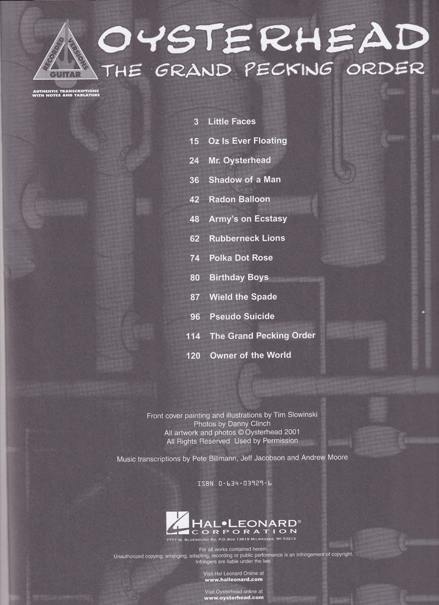 The Oysterhead - Grand Pecking Order - The Oysterhead - Grand Pecking ...