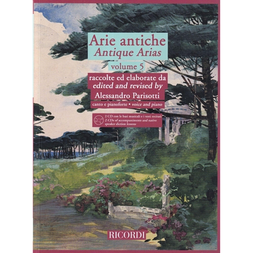 Árias antigas, editadas e revisadas por Alessandro Parisotti para canto ...