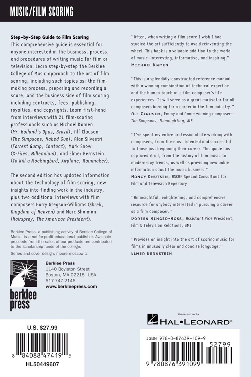Complete Guide To Film Scoring - 2Nd Edition -The Art And Business Of ...