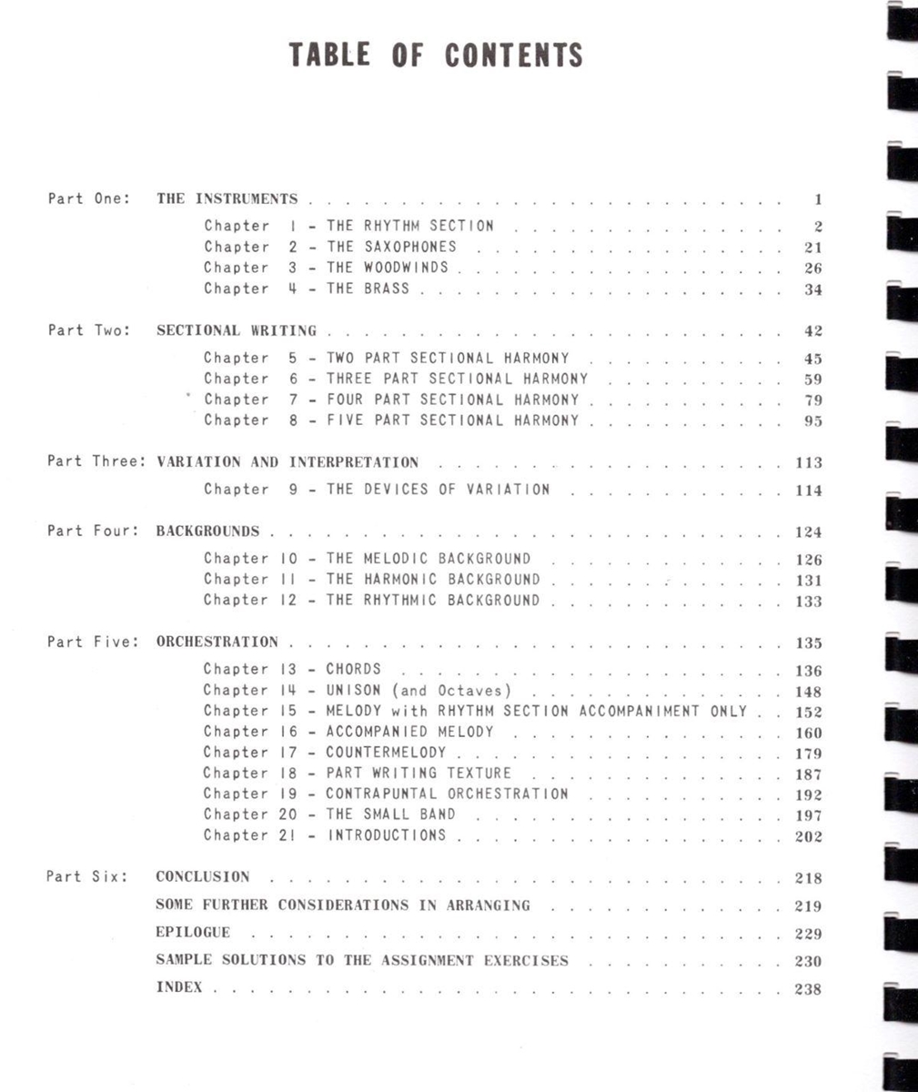 Modern Arranging Technique, Técnica de arranjo moderna de Gordon ...