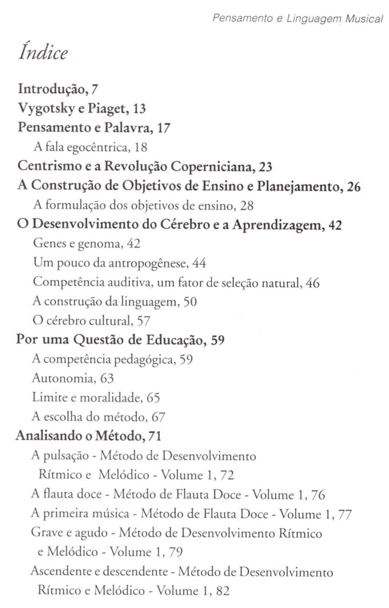 Pensamento e Linguagem Musical, Musica e Educaçao, de Geraldo Suzigan ... Pensamento e Linguagem Musical, Musica e Educaçao, de Geraldo Suzigan ...