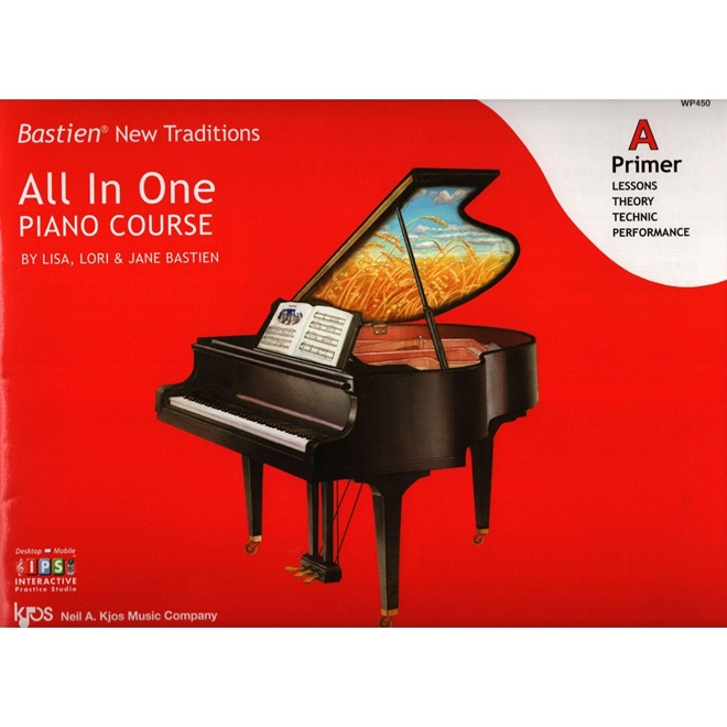 All in one piano course A primer- Lessons, theory, technic, performance ...