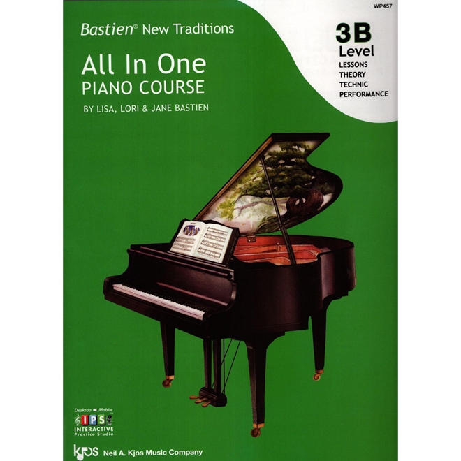 All in one piano course level 3B - Lessons, theory, technic ...