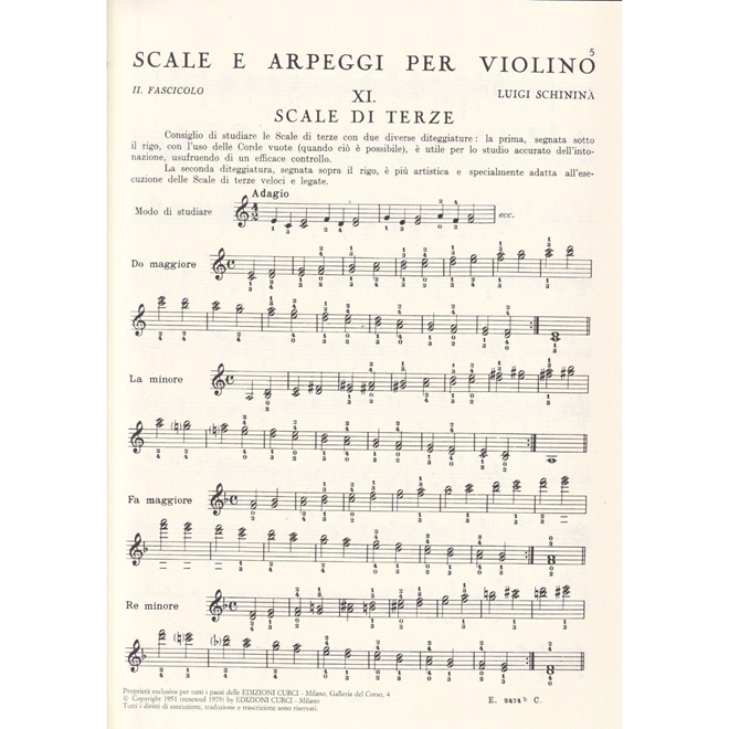 Scale E Arpeggi Per Violino Vol.2 Escalas de sons harmônicos duplos ...