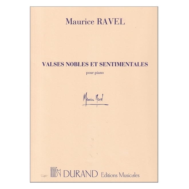 Valsas nobres e sentimentais de M.Ravel para piano - Durand - Valses Nobles et Sentimentales ...