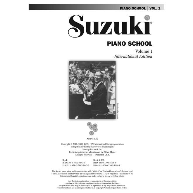 Suzuki Piano School Vol.1 - Book Only método suzuki metodo suzuki para ...