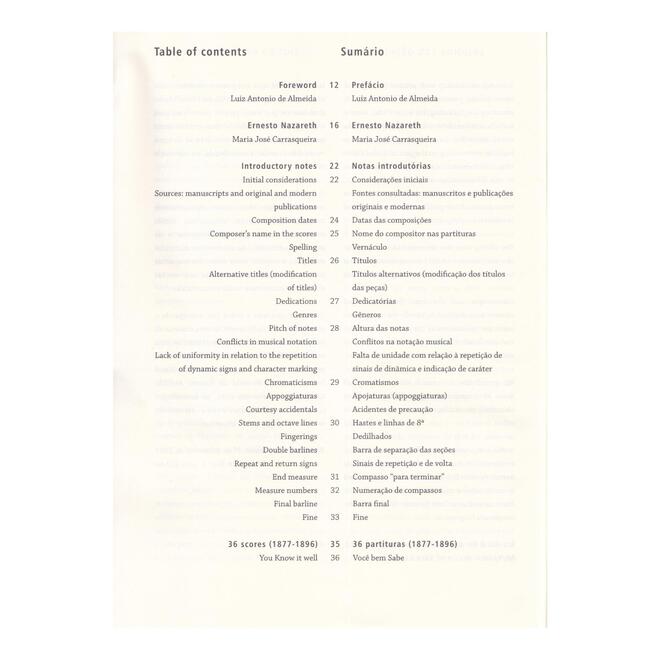 The Complete Works Of Ernesto Nazareth Vol. 1 (1877-1896) - Critical ...