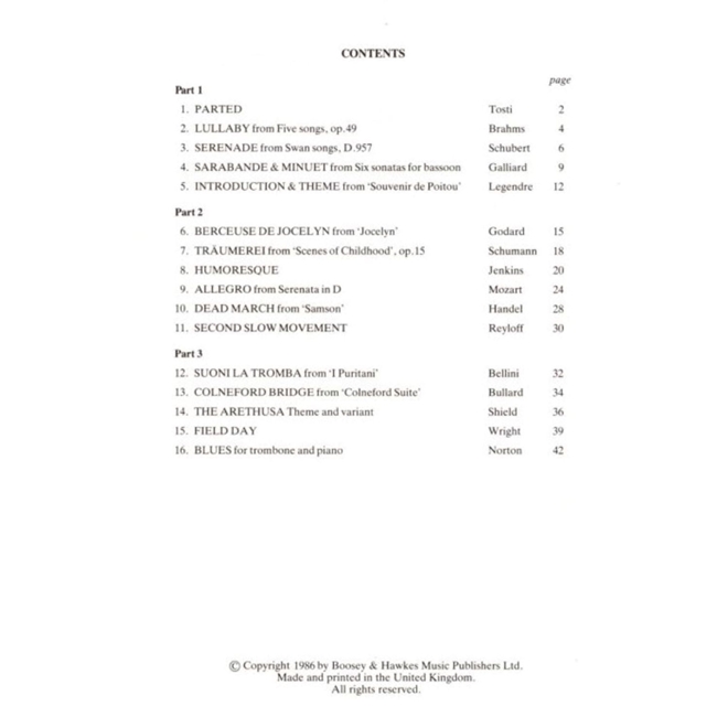 First Repertoire Pieces For Trombone - 16 músicas famosas erudits num ...