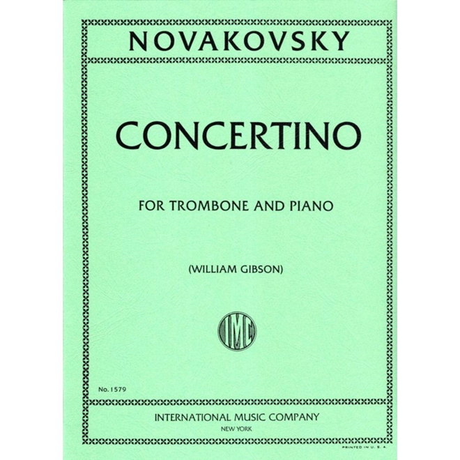 Concertino For Trombone And Piano - Concertino For Trombone And Piano ...